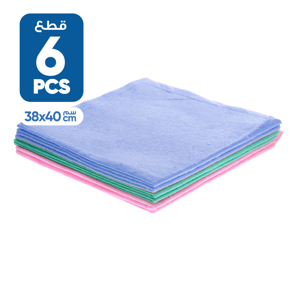Bcleen Non-Woven Blue Cleaning Cloths 38x40cm (6 Pieces) – Al Bayader ...