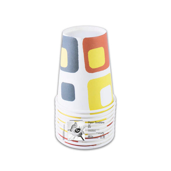 Fun® Trendy Paper Cup 7oz - Summer 5 [P:10pcsx1pkt] – Al Bayader ...