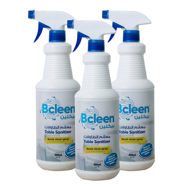 Bcleen® Table Sanitizer 900ml - pack of 3 – Al Bayader International